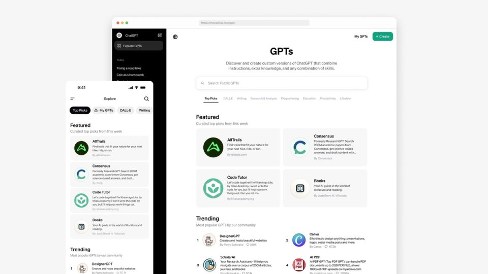 OpenAI lancia GPT Store e ChatGPT Team per team più piccoli OpenAI lancia GPT Store e ChatGPT Team per team più piccoli